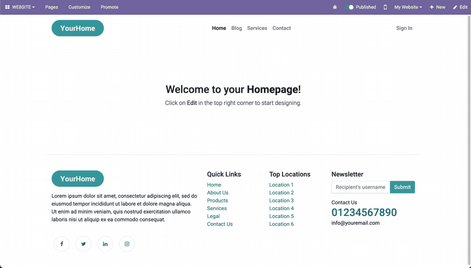 How to Create Odoo Website Custom Header and Footer | AJScript